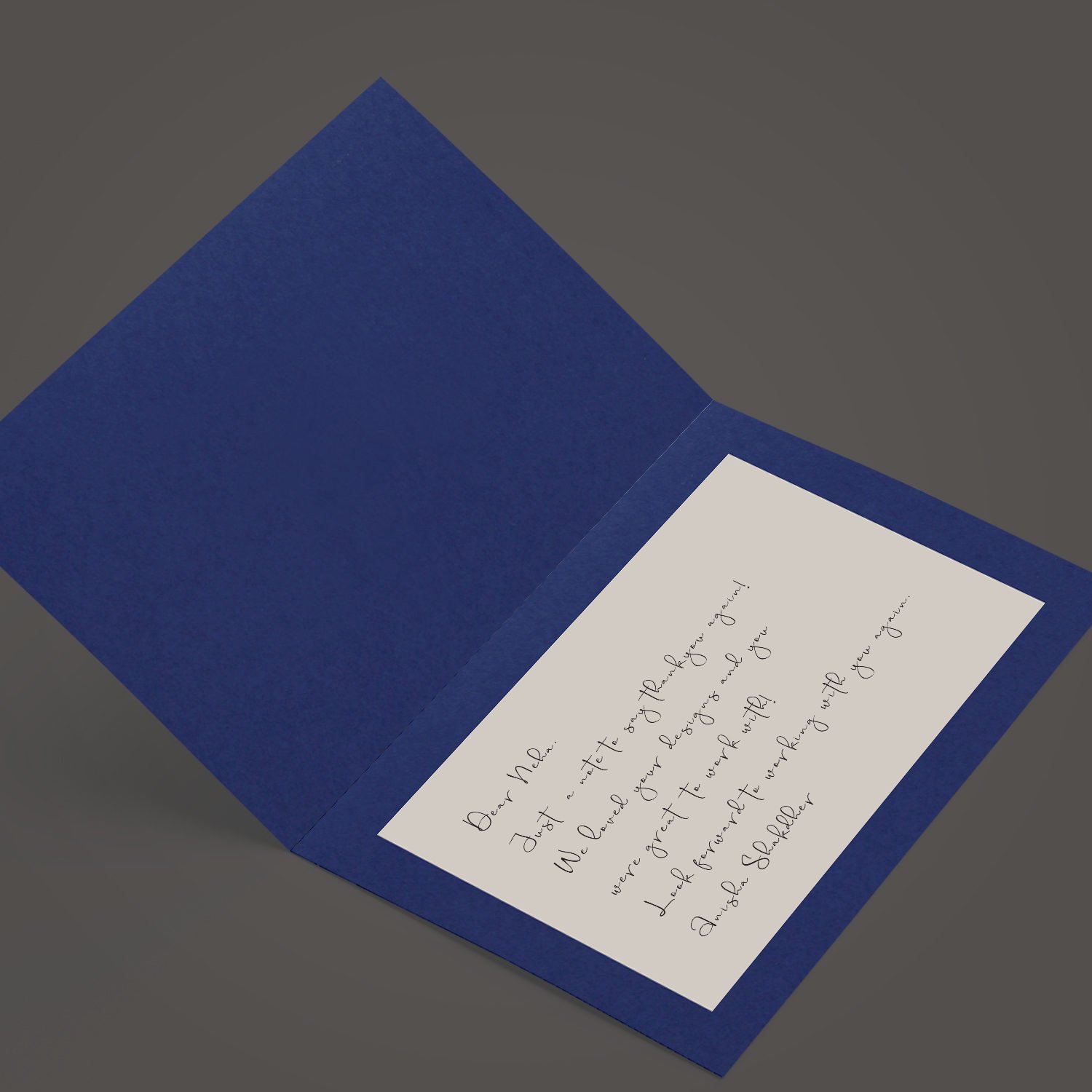 Set Of 10 Leopard Note Cards – Midnight Blue – BounceBespoke